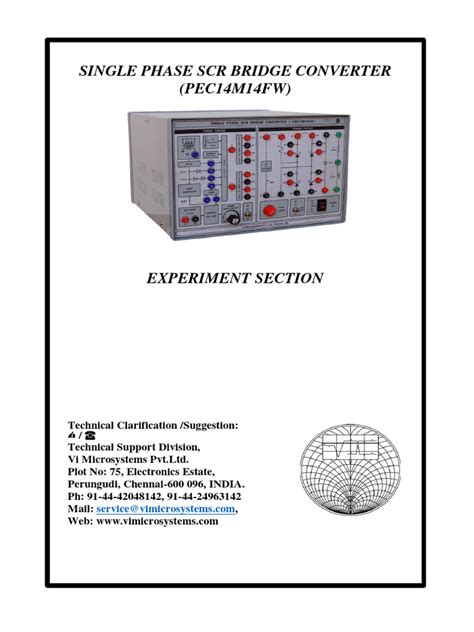 Pec14m14fw Single Phase Scr Bridge Converter Pdf Amplifier Voltage