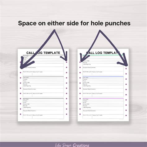 Call Log Template Printable Communication Log Phone Call Tracker