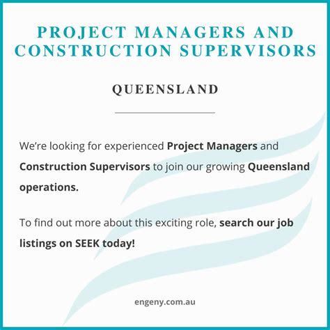Hiring Projectmanager Constructionsupervisor Engineeringjobs Engeny