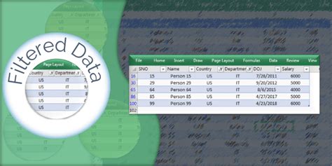 VBA Filter Multiple Columns Excel Data Filtering Columns
