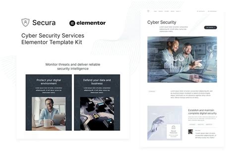 Secura Cyber Security Services Elementor Template Kit
