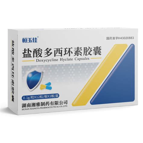 Doxycycline Hydrochloride Capsule For The Treatment Of Acne Urethritis Urinary Tract Infection