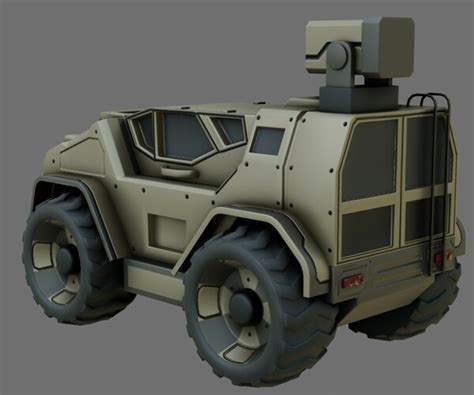 Artstation Sci Fi Military Vehicle Game Ready Pbr Game Assets