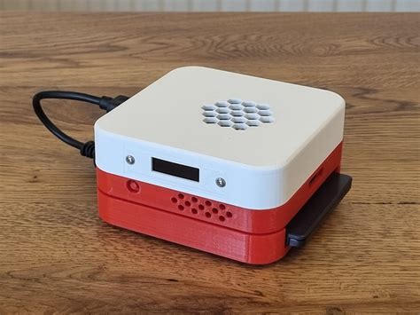Raspberry Pi 2 3 4 Case With Power Button And Oled Display By ThatGuy Download Free STL Model