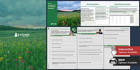 Using Excel To Evaluate Statistics Teacher Made Twinkl