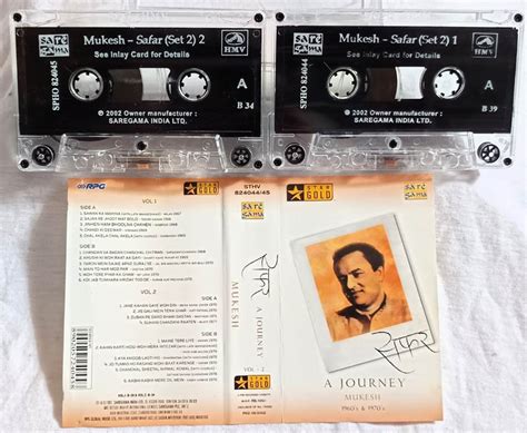 A Journey Mukesh 1960s To 1970s Hindi Audio Cassette Tamil Audio Cds