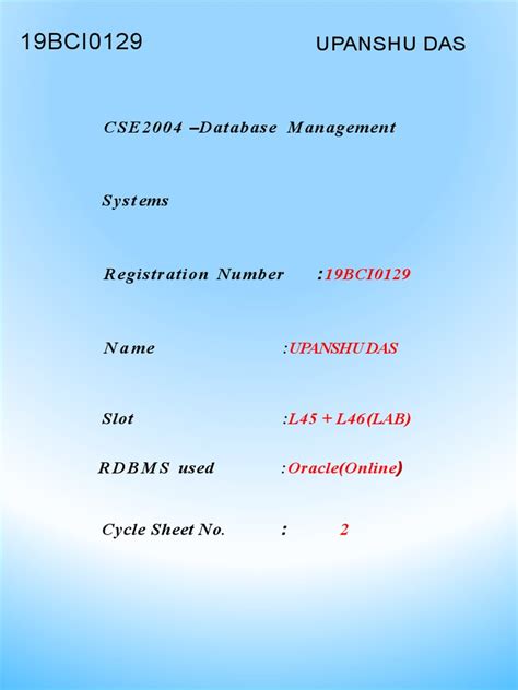 dbms da lab 2 pdf databases data management software