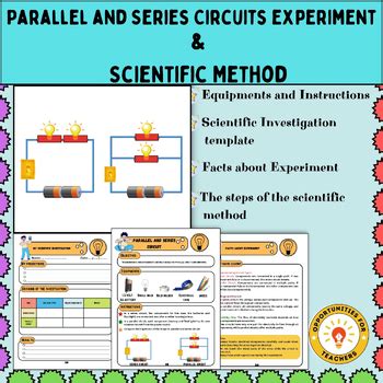 Parallel And Series Circuits Experiment Scientific Method TPT