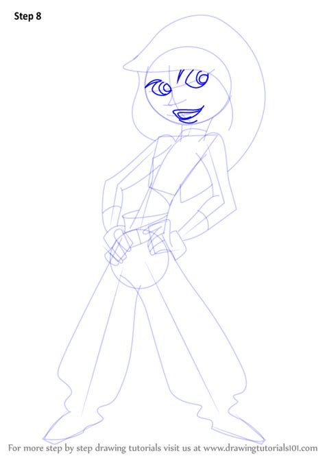 How To Draw Kim Possible Kim Possible Step By Step