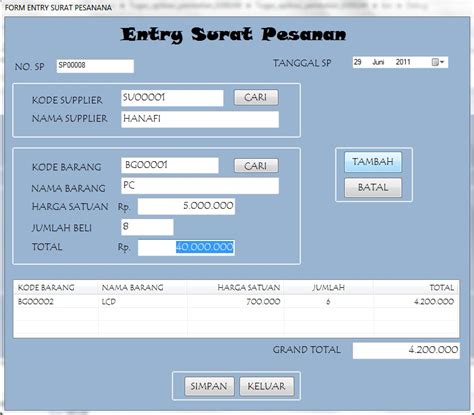 Aplikasi Penjualan Barang Visual Studio Dan MySql