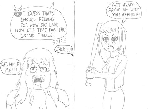 Katrina Saves Jackie From Attempted R Sketch By Jackhammer86 On