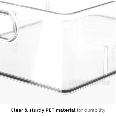 Klear Stackable Fridge Organizer Bins Container Storage Style Degree