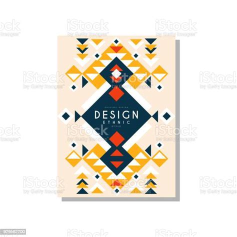 디자인 민족 스타일 Ethno 부족 기하학적 장식 비즈니스 카드 로고 초대장 전단 포스터 배너에 대 한 최신 유행 패턴 요소 벡터 일러스트 레이 션 패턴에 대한 스톡 벡터