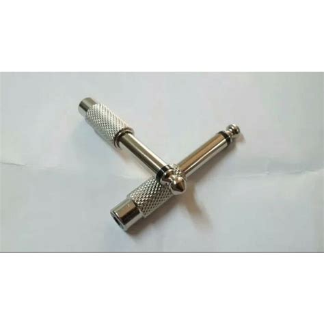 Jual Connector Akai Mono Rca Sambungan Socket Rca Besi Silver Shopee Indonesia