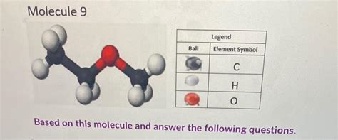 Solved Molecule 9 Based On This Molecule And Answer The
