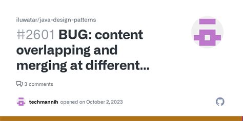 Bug Content Overlapping And Merging At Different Pixels · Issue 2601