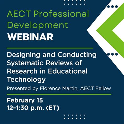 Join Us For The Next Aect Professional Development Webinar Designing