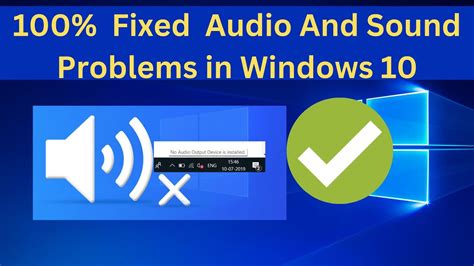 How To Fix Audio And Sound Problems In Windows 10 Youtube