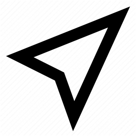 location arrow navigation pointer icon download on iconfinder