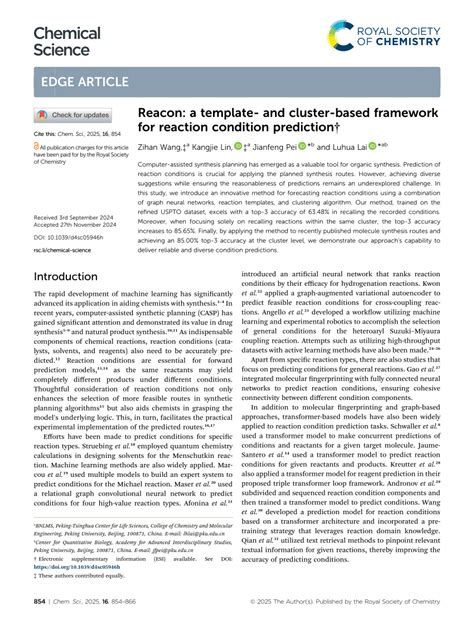 Pdf Reacon A Template And Cluster Based Framework For Reaction