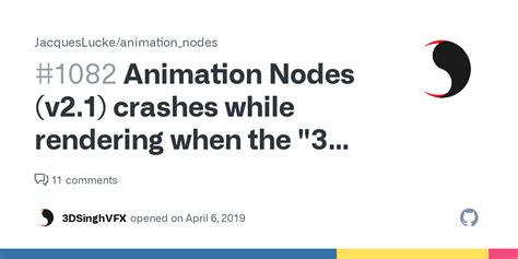 Animation Nodes V21 Crashes While Rendering When The 3d Viewer Node Is Connected Blender 2