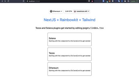 GitHub Sweetmantech Rainbowkit Tailwind RainbowKit NextJS Tailwind CSS