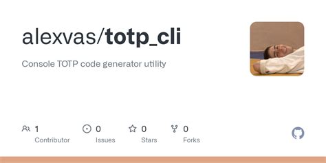 github alexvas totp cli console totp code generator utility
