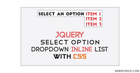 JQuery Select Option Dropdown With CSS Bootstrap Fill In Blanks List