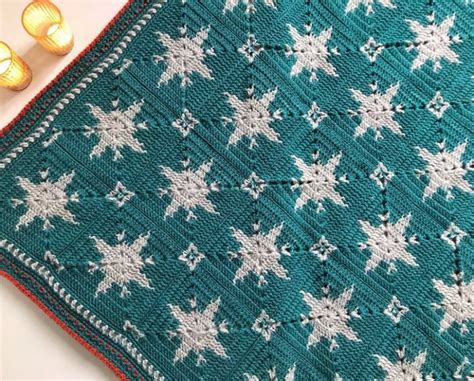 4 Snowflake Afghan Blanket Free Crochet Pattern Artofit