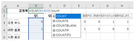 正答率を求めたい