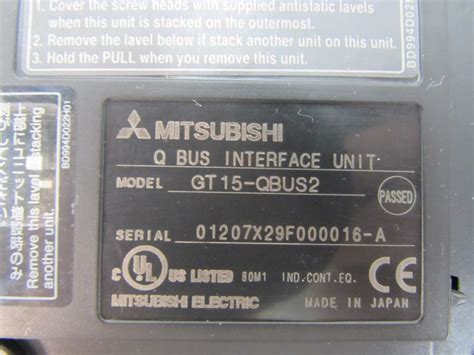 MITSUBISHI Q BUS INTERFACE UNIT GT QBUS Used Buy P