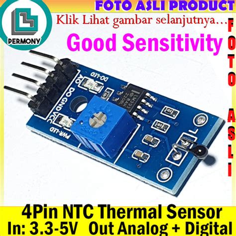Jual Sensor Suhu Thermal Temperature Thermistor Module Ntc Jakarta Pusat Permony Tokopedia