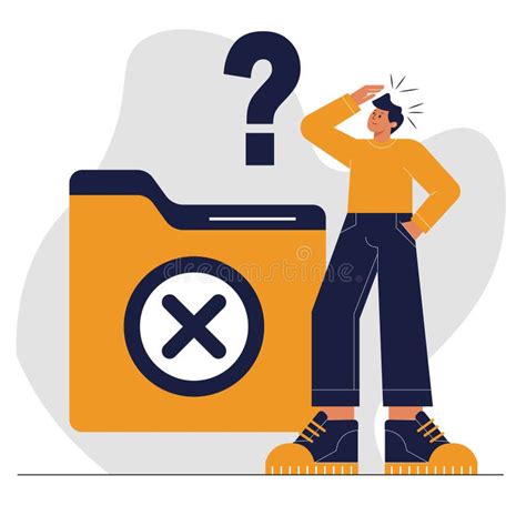 Vector Illustration Of File Error Stock Vector Illustration Of