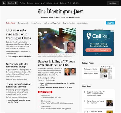 The Washington Post Unveils Dynamic New Homepage Completing Its Site