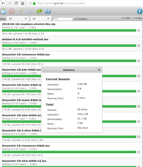 Transmission Daemon über Georf De