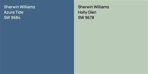 Compare Sherwin Williams Azure Tide With Other Colors