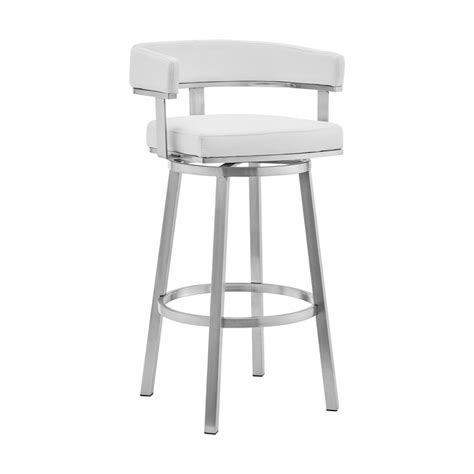 Wade Logan® Kellum Swivel Counter And Bar Height Barstool With Arms In Faux Leather Upholstery