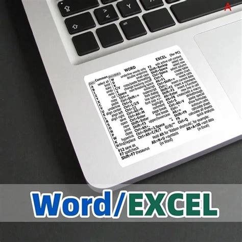Excel Word Win Keyboard Shortcut Reference Sticker £10 61 Picclick Uk