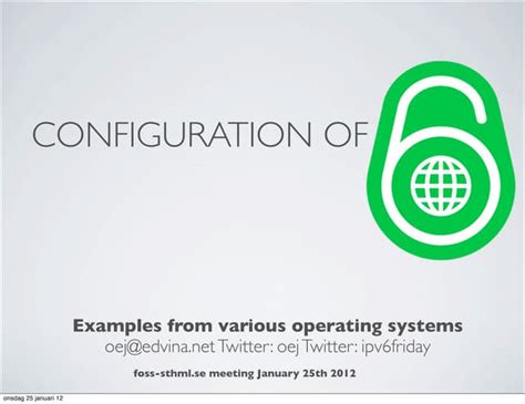 The Status Of Ipv6 And Open Source Free Operating Systems Pdf