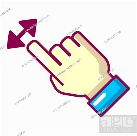 cursor motion icon cartoon illustration of cursor motion icon for web