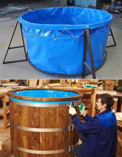 Купель для бани пластиковая композитная из еврокуба полипропилена