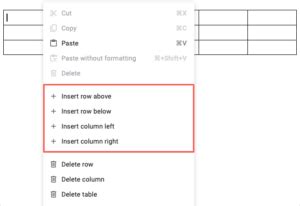 How To Add Edit Sort And Split A Table In Google Docs