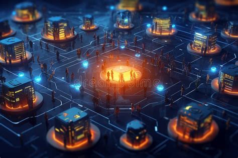 The Power Of Connectivity Concept Of Connectivity Where Diverse Elements Intertwine To Create