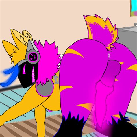 Rule 34 4 Ears 4 Horns Anthro Anthro Only Anus Ass Backsack Balls Blue Breasts Futanari