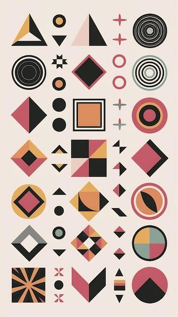 Set Of Abstract Geometric Shapes Vector Design Collection Of Label Badges Premium Ai Generated