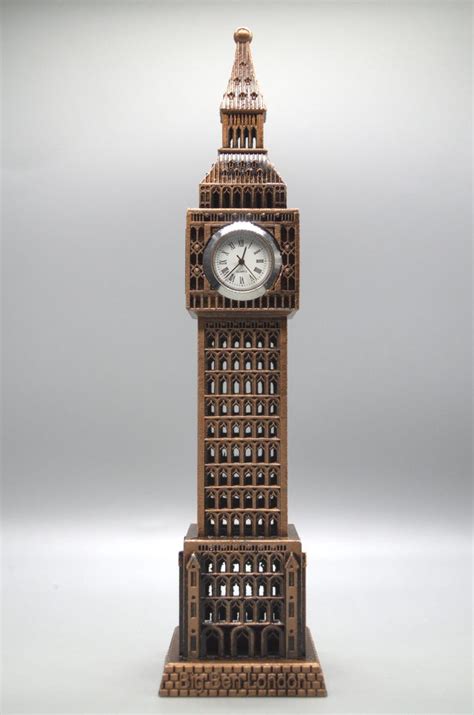 Vintage Big Ben Clock Tower Replica With Functional Clock London