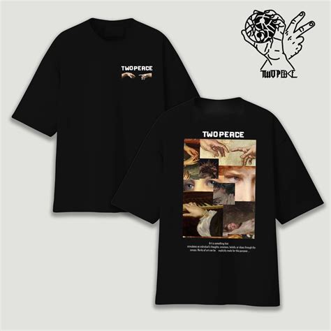 Twopeace® Surrealism Ii Tp20 Tshirt Cotton Unisex Men Women Round Neck Short Sleeve Baju Lelaki