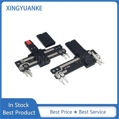 10pcs Lot Straight Sliding Potentiometer 40mm Mixer Slide Fader B100k Single Potentiometer 5 Pin