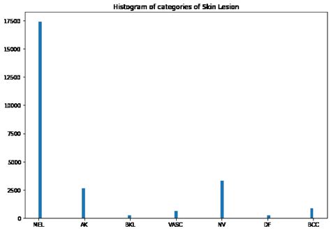 Histogram Of Skin Lesion Categories Download Scientific Diagram
