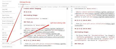 Feature Request Split Text Sidebyside Looks Like Diffeditor · Issue